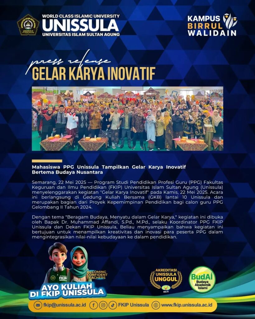 Mahasiswa PPG Unissula Tampilkan Karya Inovatif Bertema Budaya ...